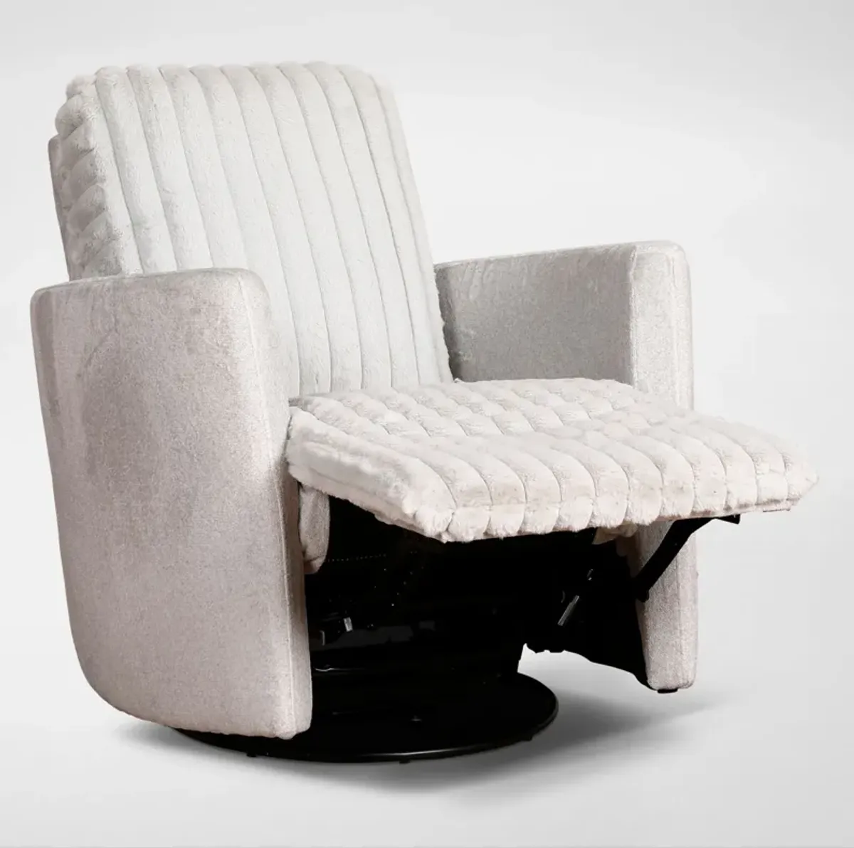 Alto Manual Recliner - Navy by American Signature Furniture | Furniture.com
