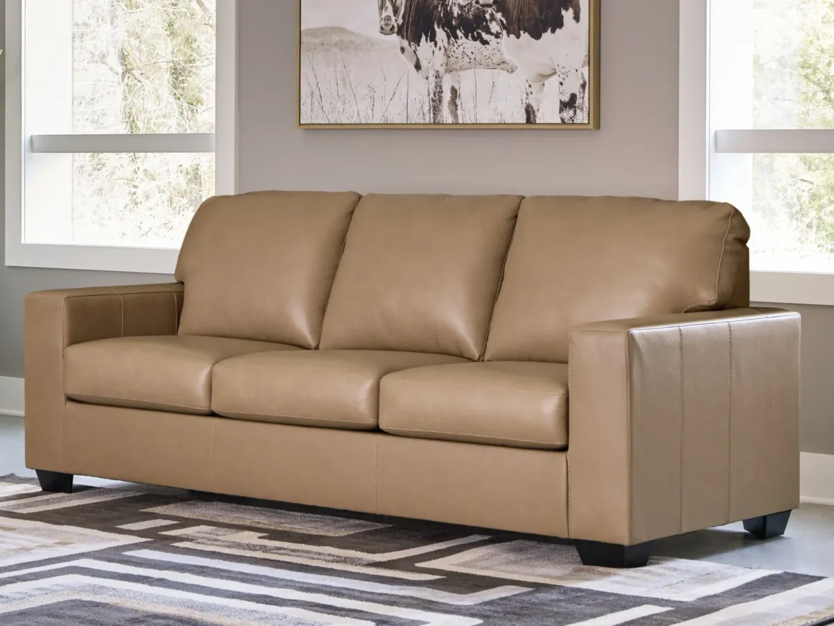 Broyhill Kintaro Leather Sofa - Toffee by American Signature Furniture ...