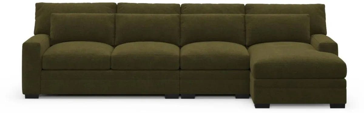 Boston Foam Comfort Sectional - Broderick Charcoal by American ...