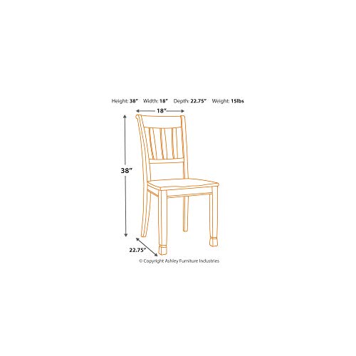 Signature Design by Ashley Whitesburg Cottage Rake Back Dining Chair, 2 ...