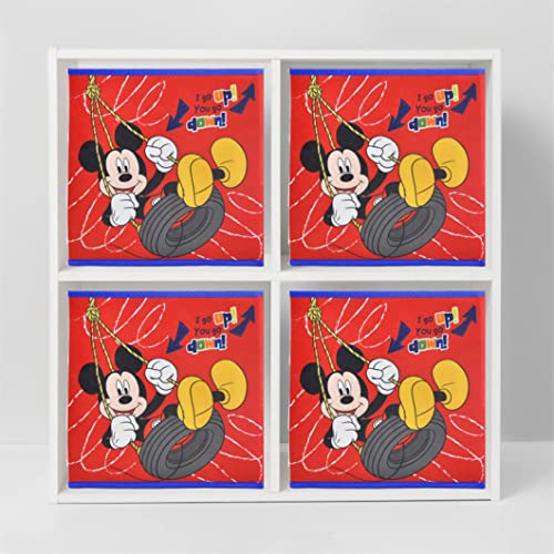 Disney Mickey Mouse Storage Cubes, Set of 2, 10-Inch
