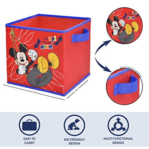 Disney Mickey Mouse Storage Cubes, Set of 2, 10-Inch