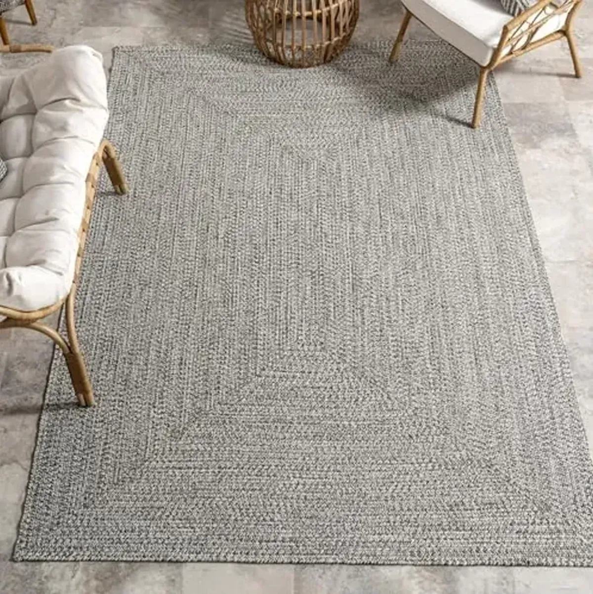 Rugs USA Hawthorn Striped Wool Area Rug, 8'6” x 11'6”, Olive Green by ...