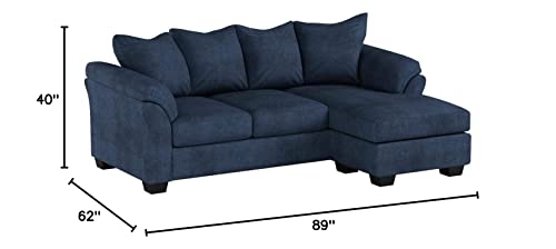 Signature Design by Ashley Darcy Casual Plush L-Shaped Reversible Sofa ...