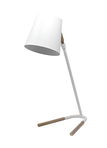Urbanest Pablo Table Lamp, Desk Lamp, 18 1/2-inch Tall, White with ...