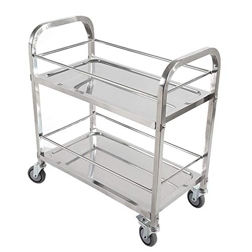 Stainless Steel Kitchen Storage Trolley Cart, Large Serving Trolley ...