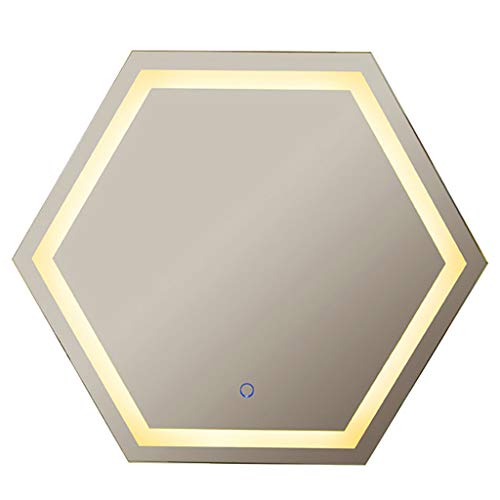 Dimmable LED Bathroom Mirror Plug in Modern Rectangle Lighted Wall ...