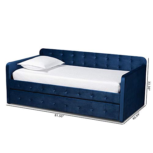 Baxton Studio Daybeds, Twin, Navy Blue