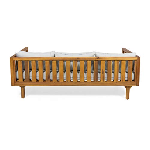 Christopher Knight Home Tina Outdoor 3 Seater Acacia Wood Daybed, Teak ...