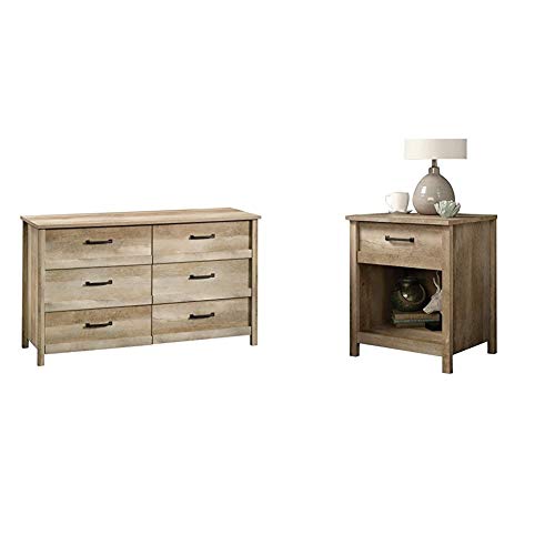 Sauder Cannery Bridge 6-Drawer Dresser, Lintel Oak Finish & Cannery ...
