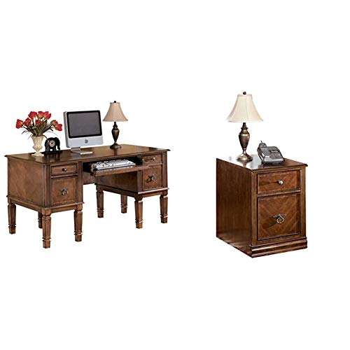 Signature Design by Ashley Hamlyn Traditional Home Office Desk with ...