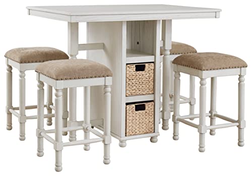 Signature Design by Ashley Robbinsdale Farmhouse Rectangular Counter ...