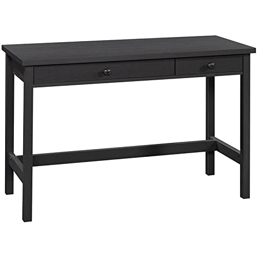 Sauder Miscellaneous Office Rustic Writing Desk with Drawers in Raven ...