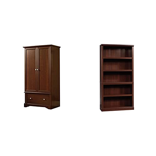 Sauder Palladia Armoire, Select Cherry Finish & Select Collection 5 ...
