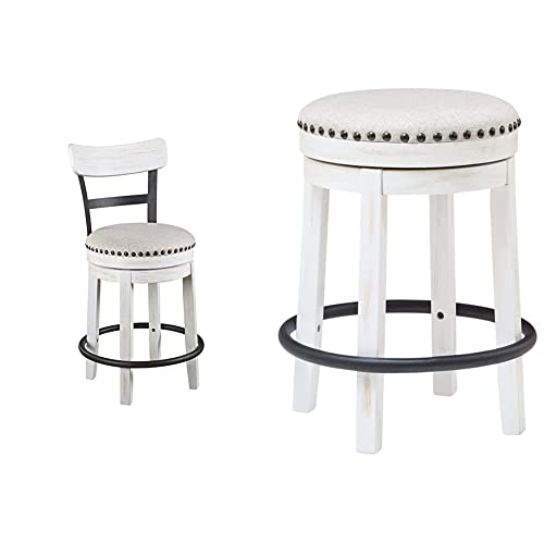 Signature Design by Ashley Valebeck 24" Modern Swivel Counter Height ...