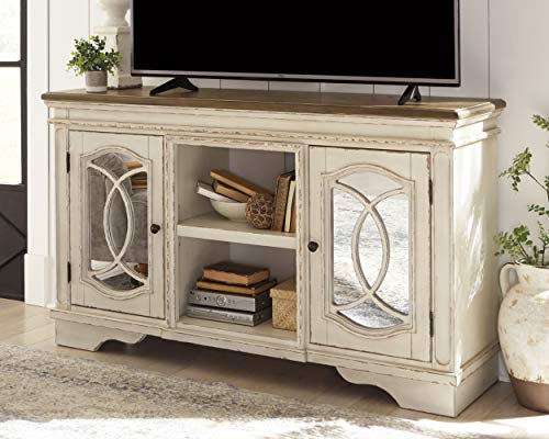Signature Design by Ashley Realyn French Country Two-Tone TV Stand ...
