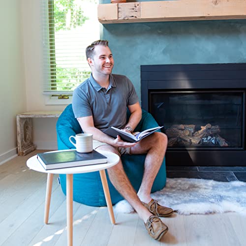 Big Joe Milano Bean Bag Chair, Teal Plush, 2.5ft