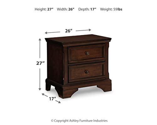 Signature Design by Ashley Brookbauer Night Stand 2 Drawer Nightstand ...