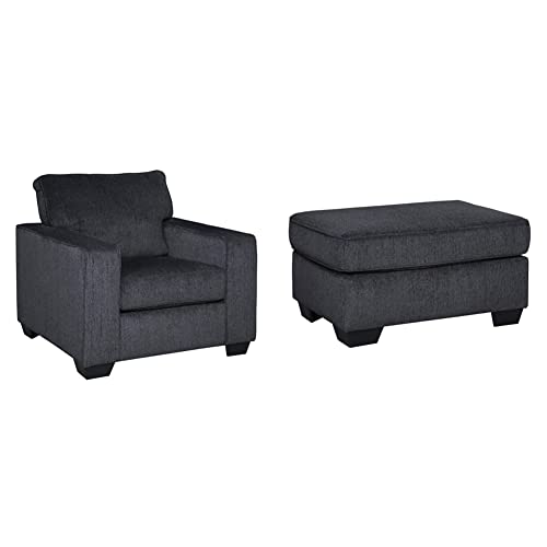 Signature Design by Ashley Altari Modern Chair, Dark Gray & Altari ...