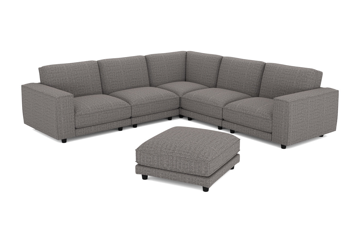 Conrad 6pc Modular Sectional Sofa with Ottoman