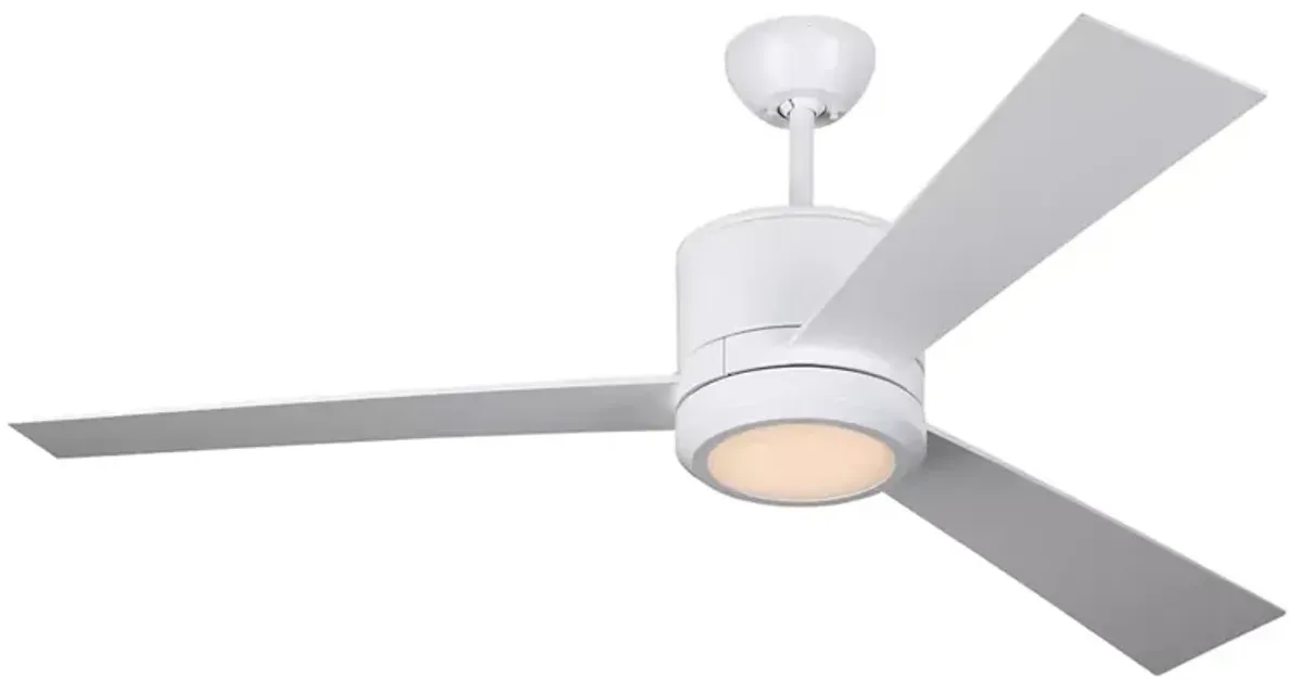 52” Windspun Soft Brass and Natural Wood LED Ceiling Fan with Remote by ...