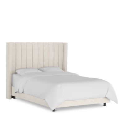 Sparrow & Wren Sullivan Queen Channel-Stitched Wingback Bed