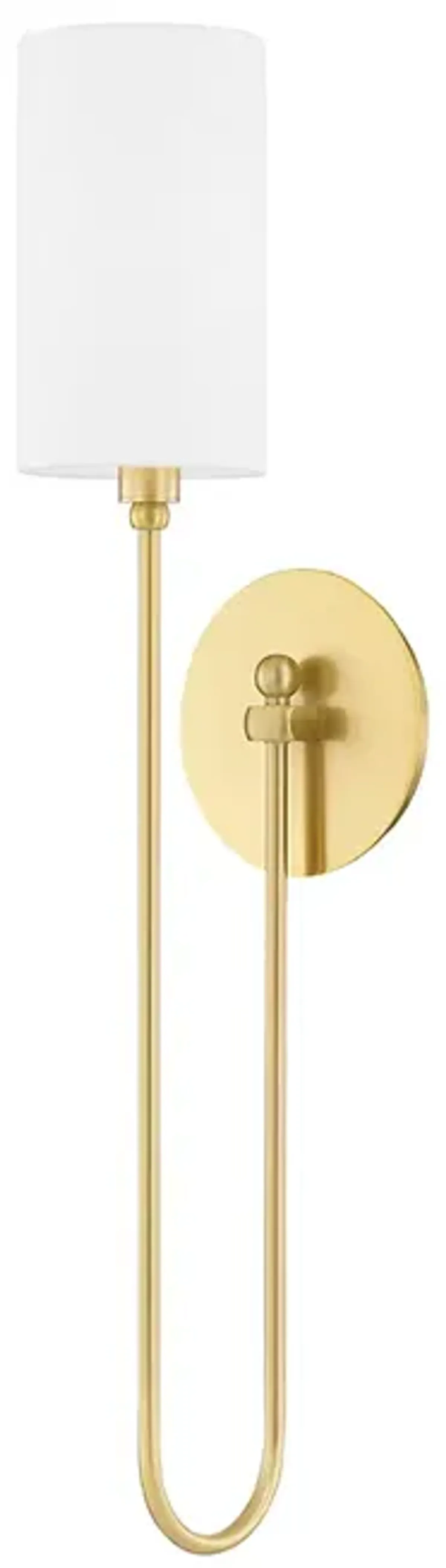 River Reed Sconce Double (Antique Gold Leaf) by MINE | Furniture.com