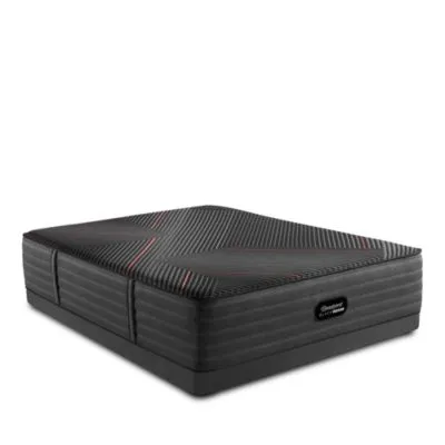 Simmons Beautyrest Black Hybrid CX-Class Plush Queen Mattress & Box ...