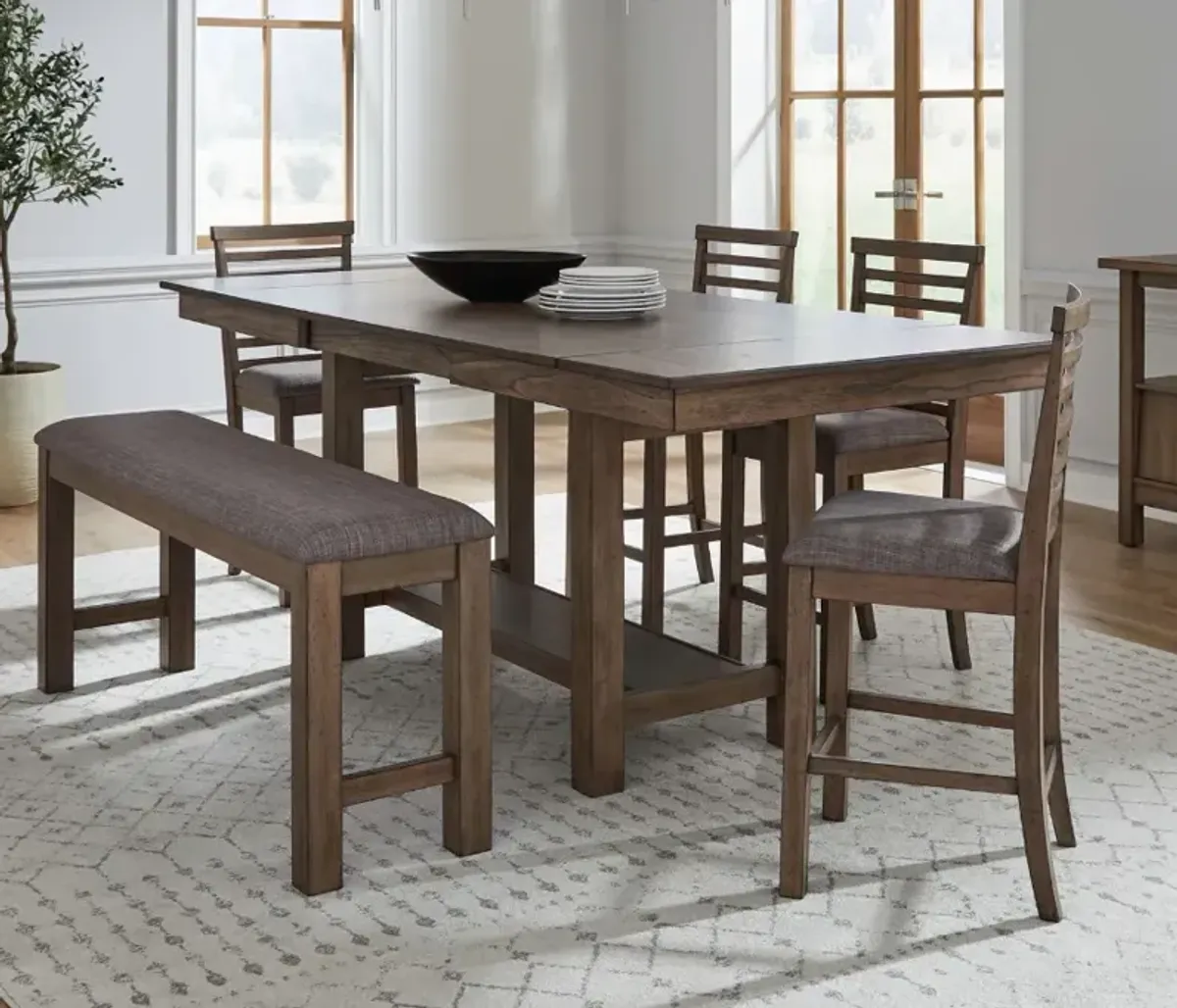 Liberty Furniture Brook Bay 7-Piece Sandstone Gathering Table Set by ...