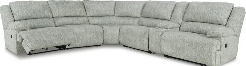 Signature Design by Ashley® McClelland 6-Piece Gray Reclining Sectional