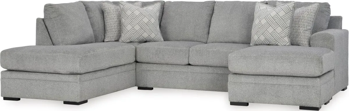 Signature Design by Ashley® Casselbury 2-Piece Cement Sectional with ...