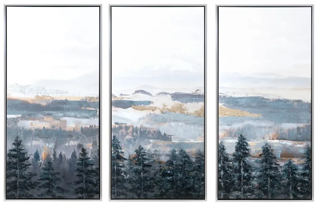 Crestview Collection Land for Days 3-Piece Hand Finished Wall Art Set