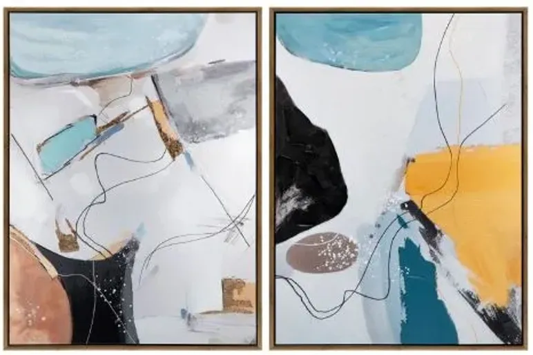 Crestview Collection Laurent 2-Piece Wall Art Set