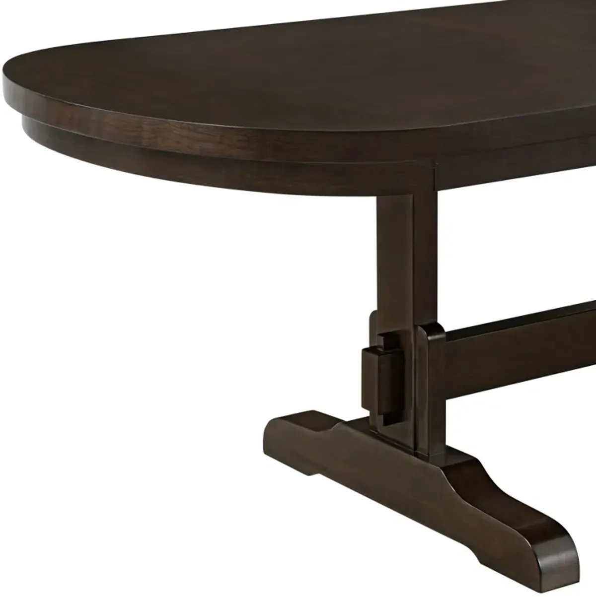 Steve Silver Co. Conrad White Dining Table with Black Base by Big Sandy ...