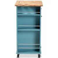 Baxton Studio Liona Modern and Contemporary Sky Blue Finished Wood ...