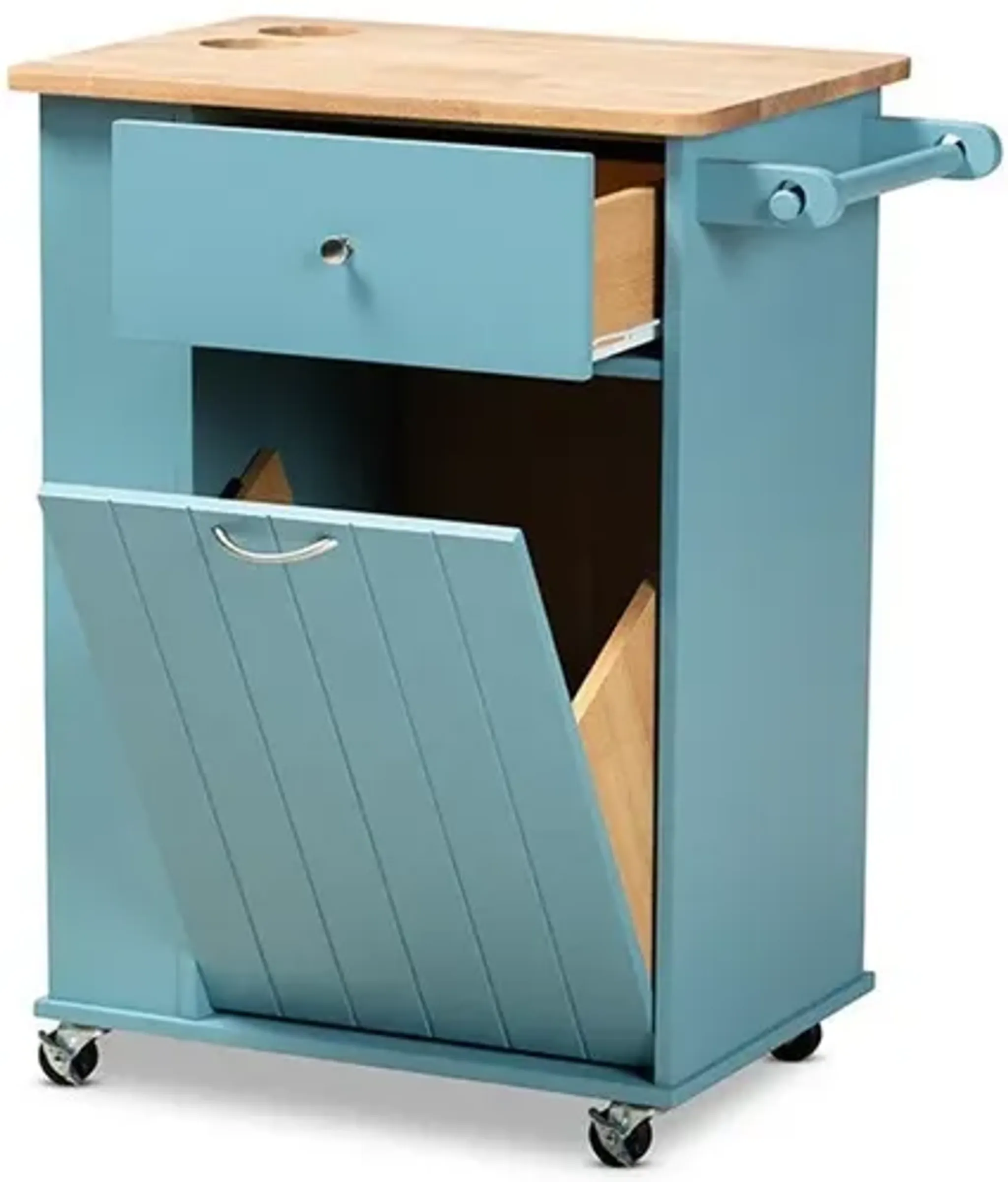Baxton Studio Liona Modern and Contemporary Sky Blue Finished Wood ...