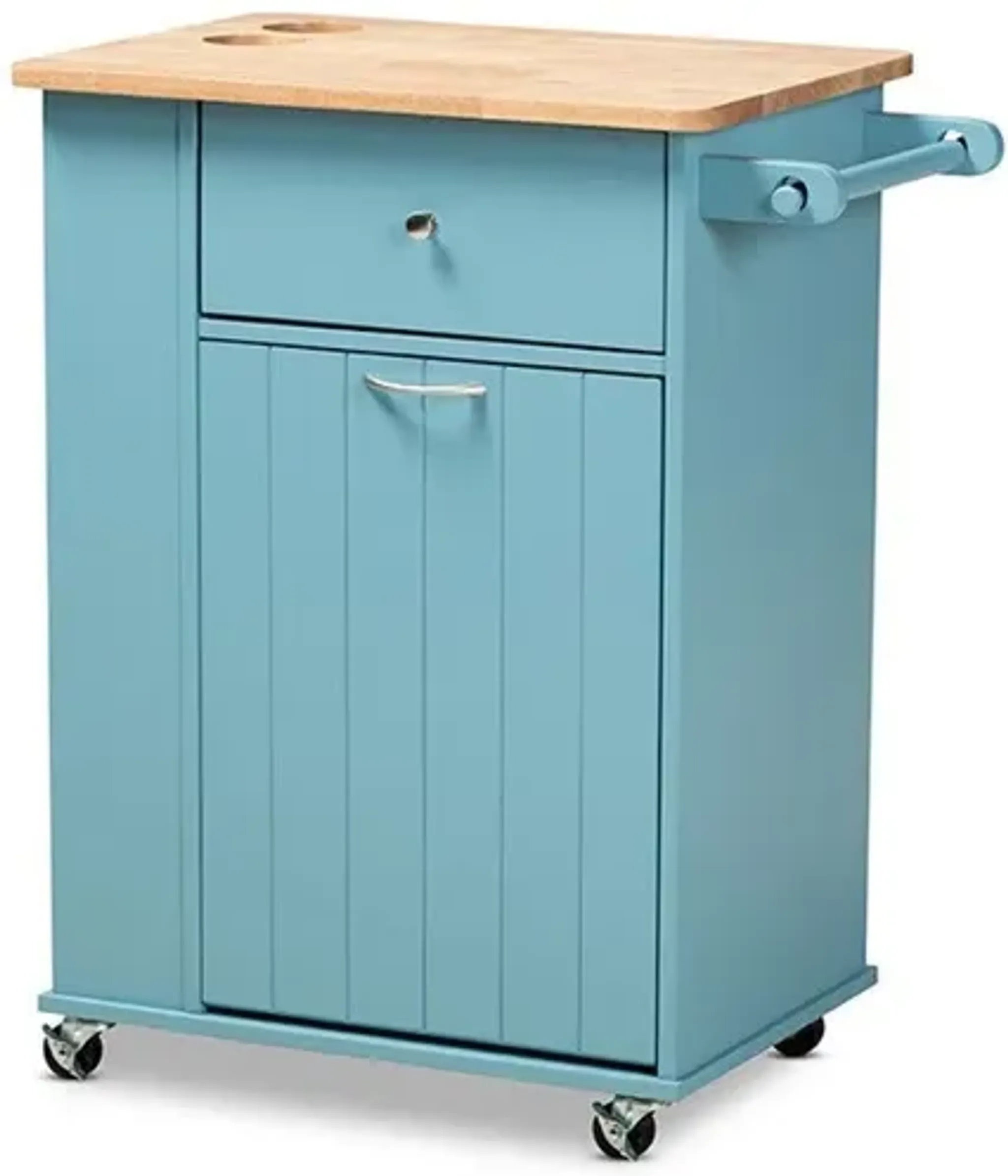 Baxton Studio Liona Modern and Contemporary Sky Blue Finished Wood ...