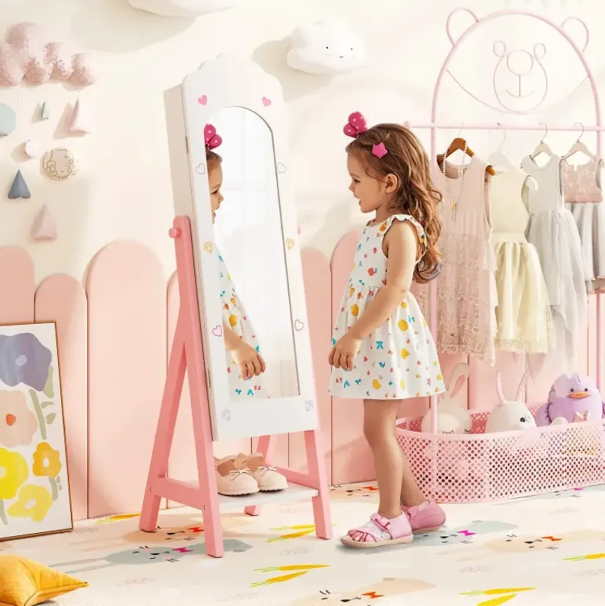 Kids Toy Storage and Bookshelf with Boxes and Open Shelves by Costway ...