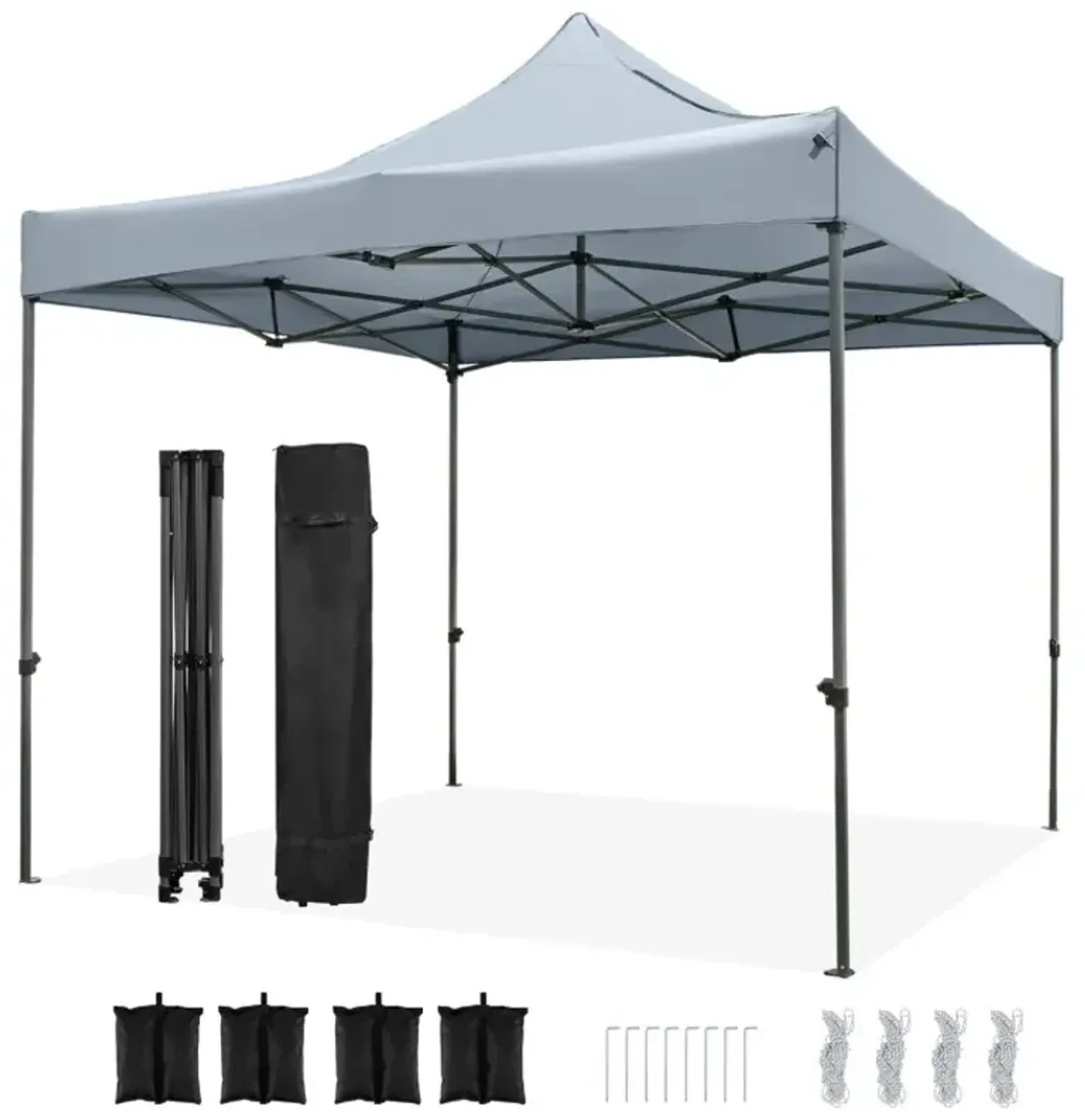 10 FT x 10 FT Pop-Up Canopy Tent Easy Setup Instant Folding Shelter ...