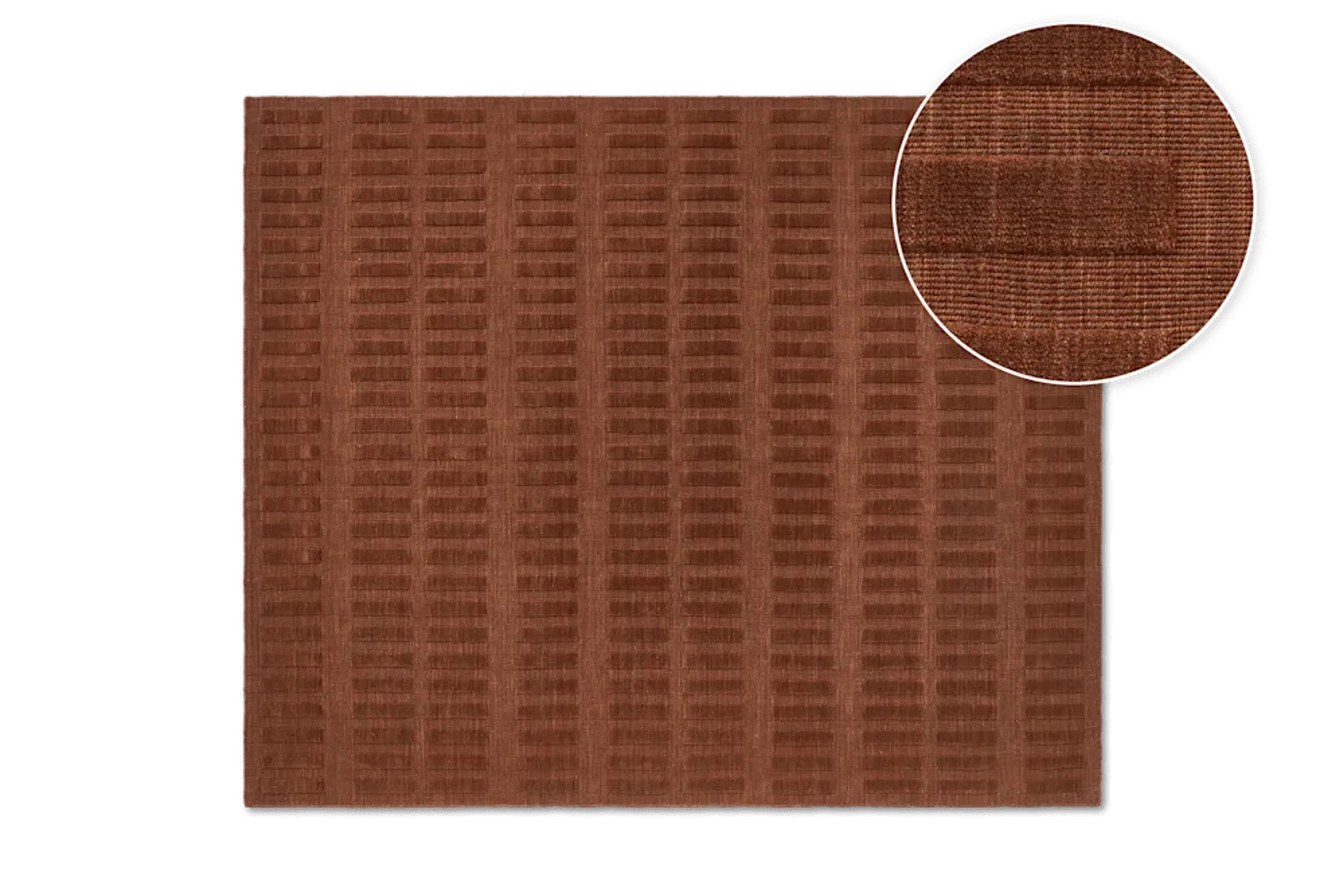 Claudia Area Rug Brick 7 5x9 Castlery | Furniture.com