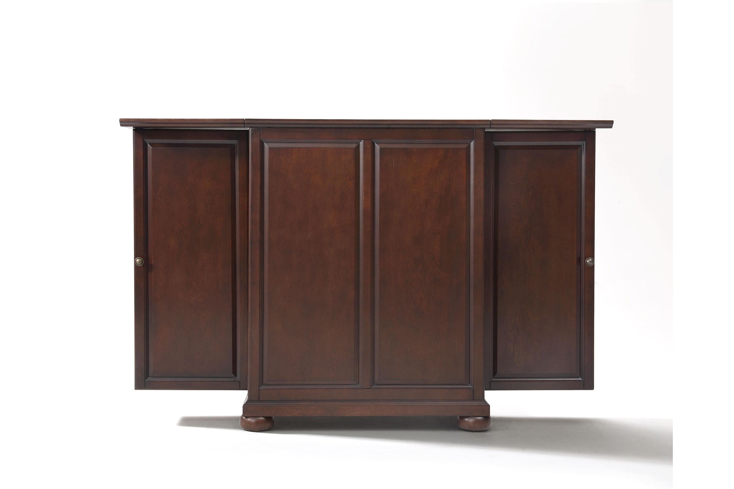 Alexandria Expandable Bar Cabinet in Vintage Mahogany