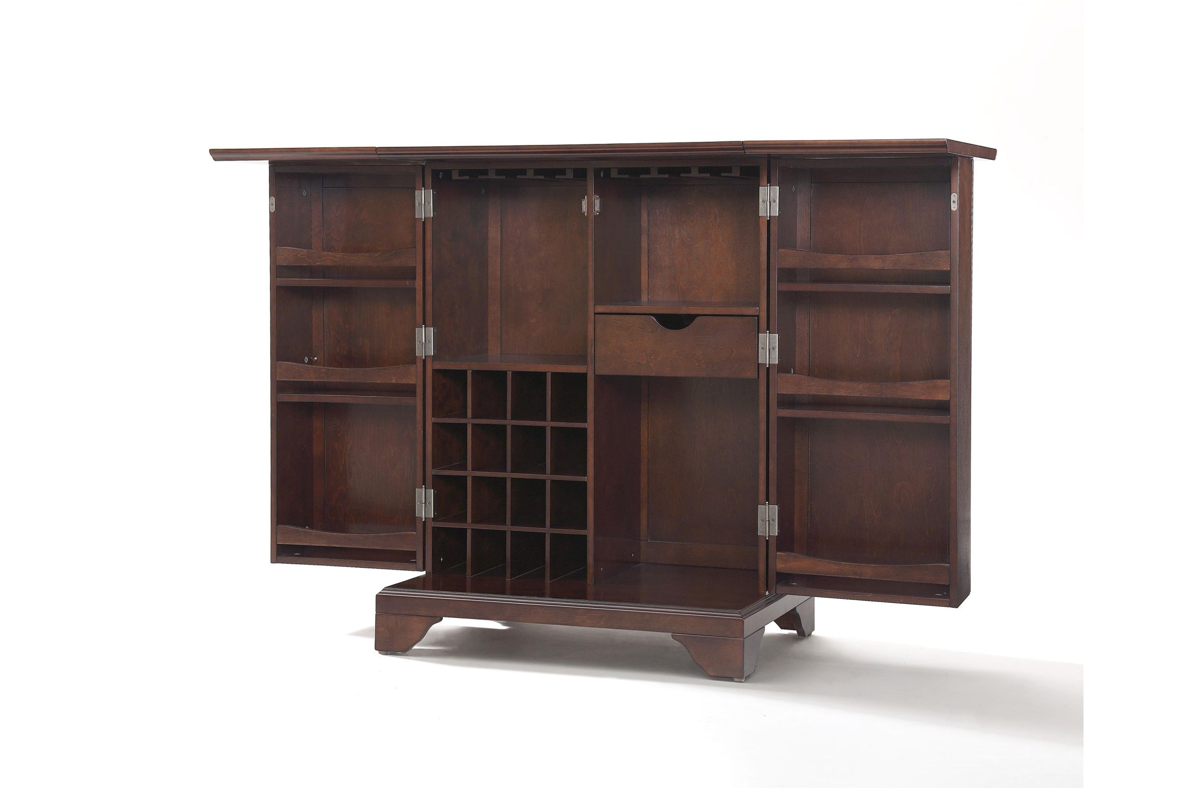 Lafayette Expandable Bar Cabinet in Vintage Mahogany