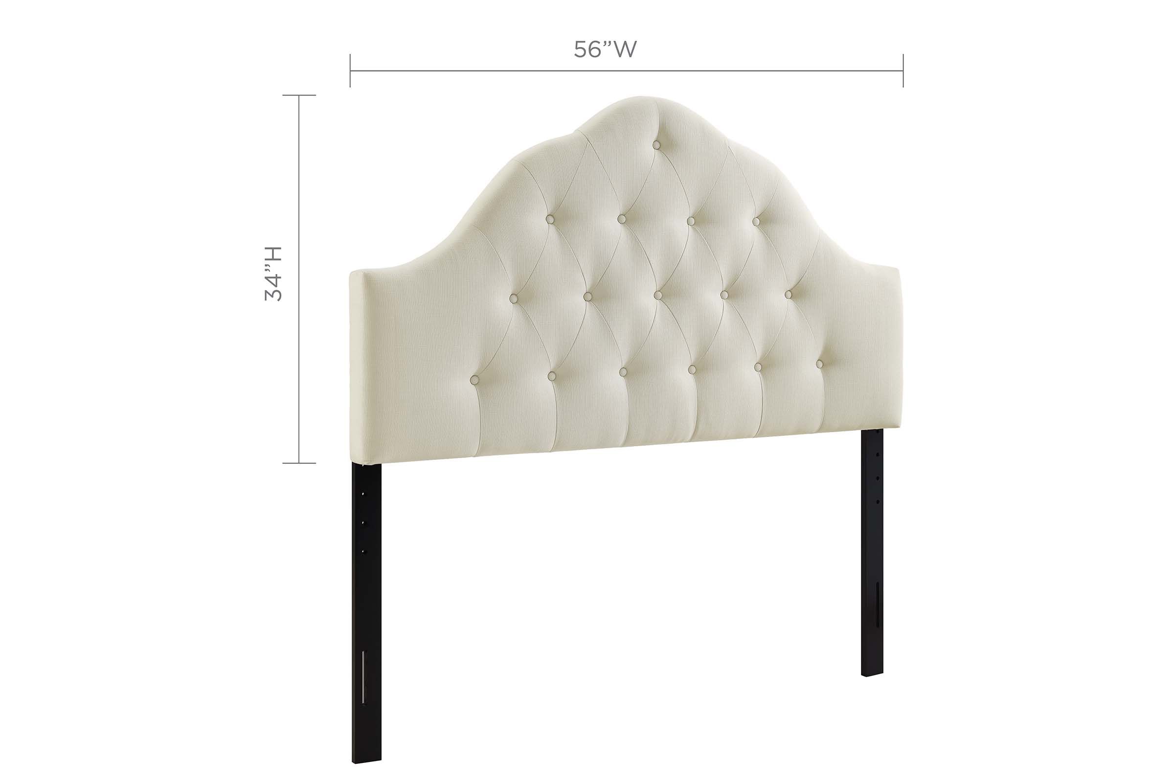 Sovereign Full Upholstered Fabric Headboard in Ivory