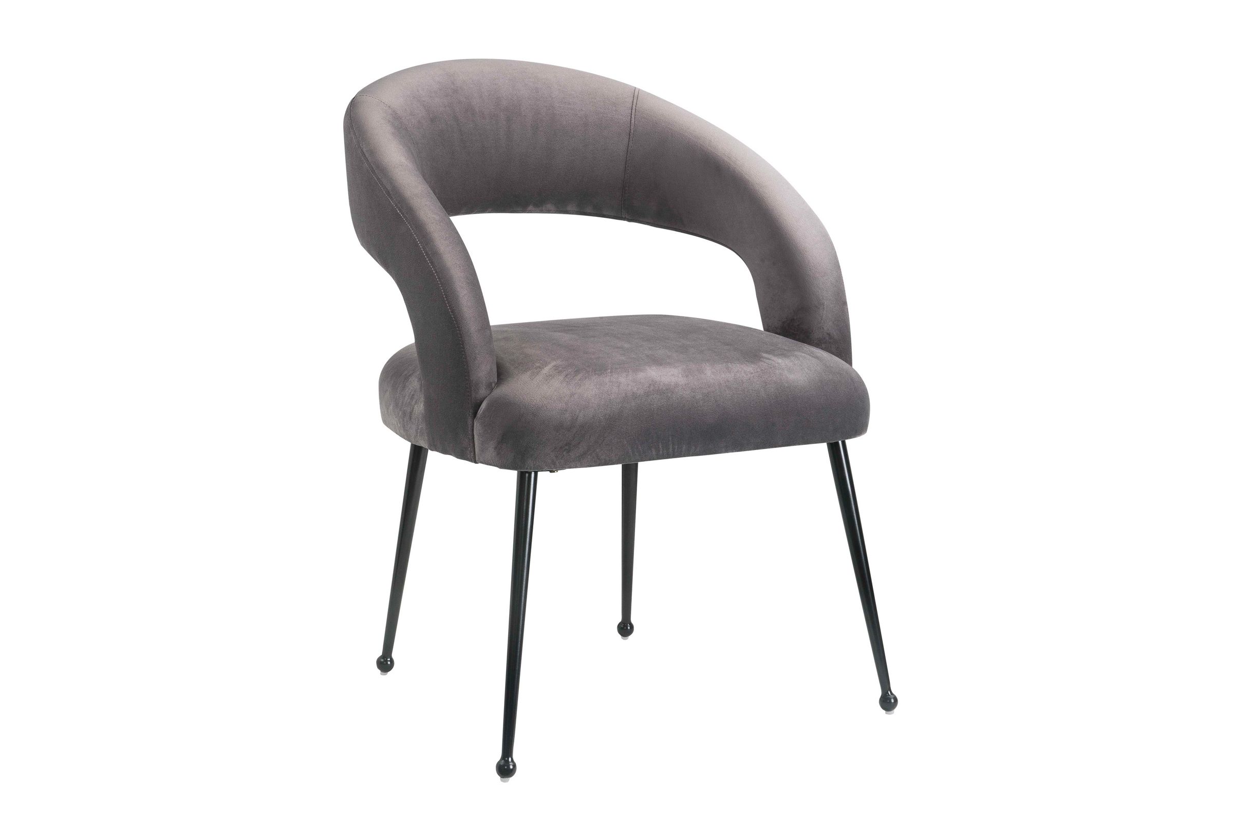 Rocco Grey Velvet Dining Chair
