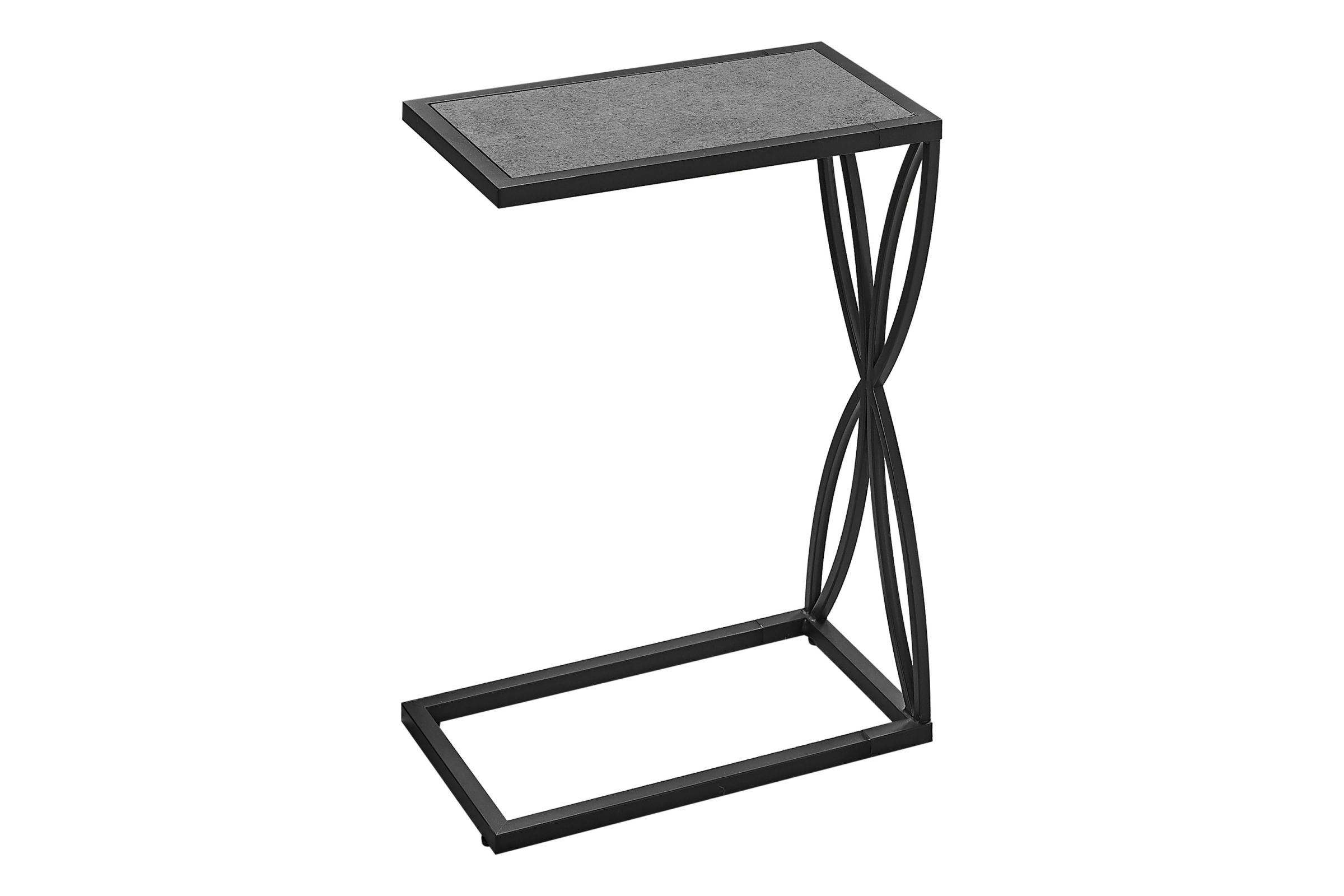 Verona 25" Grey Stone Accent Table