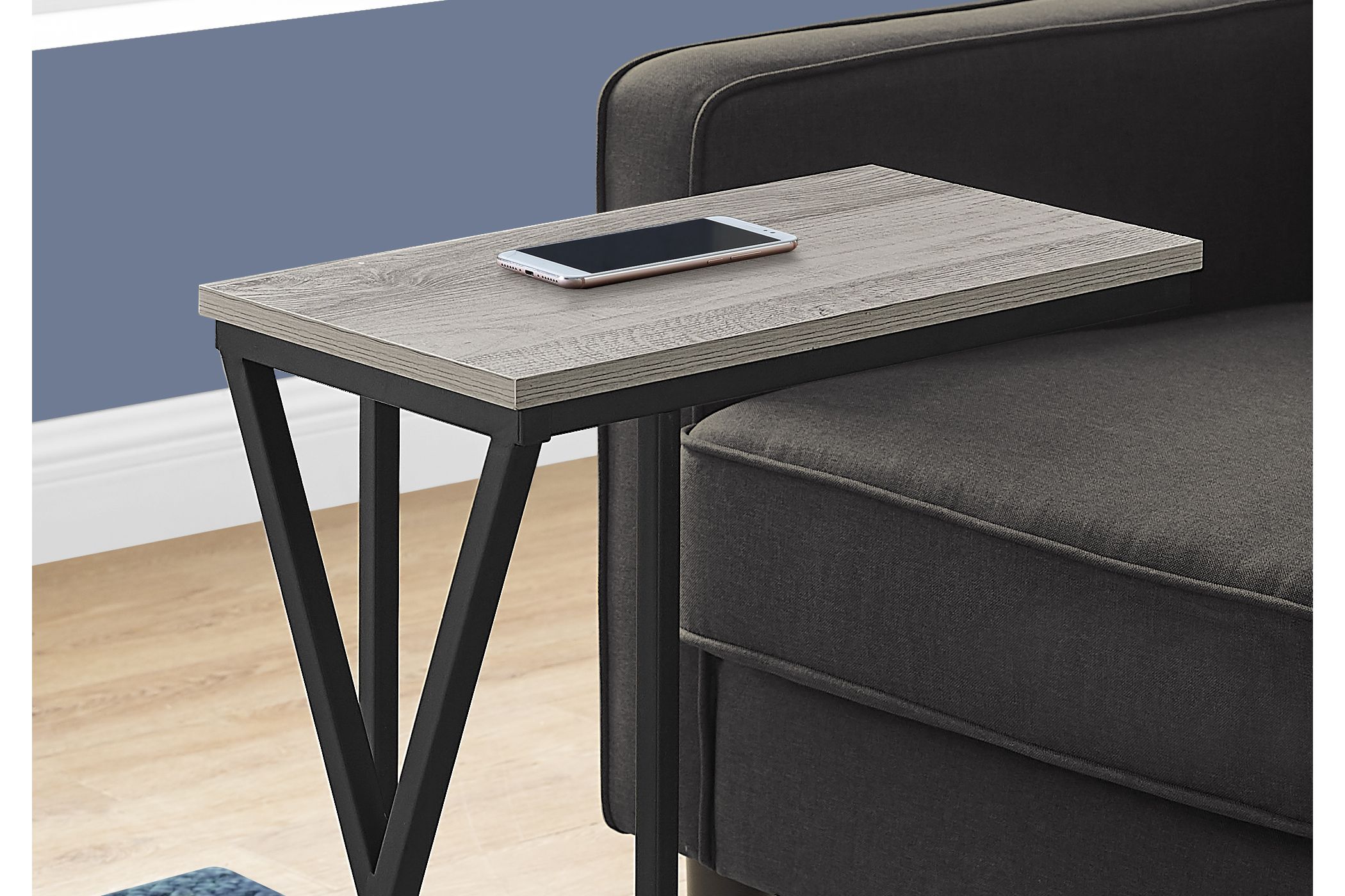 Zena 25" Grey Accent Table