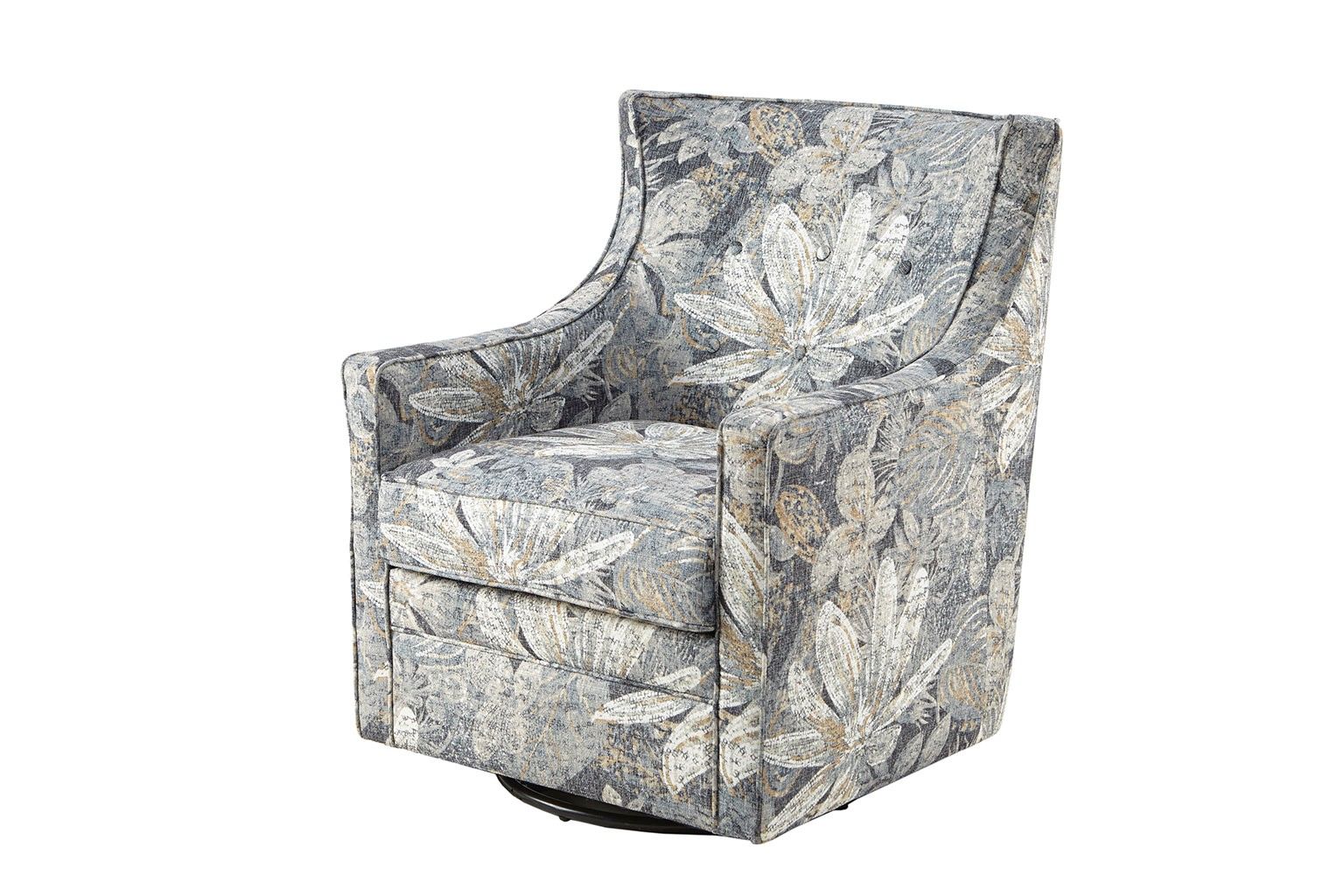 Alana Curve Back Swivel Glider Chair