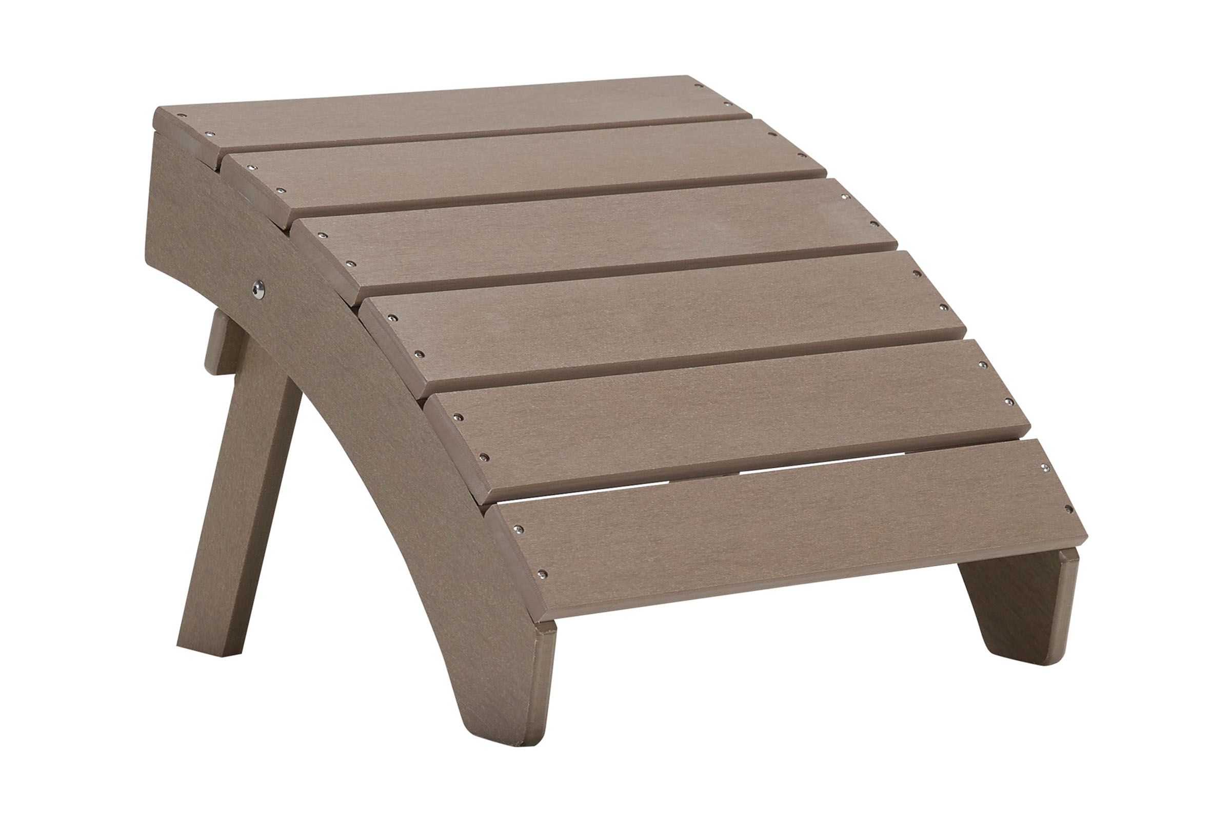 Adirondack Footrest Driftwood