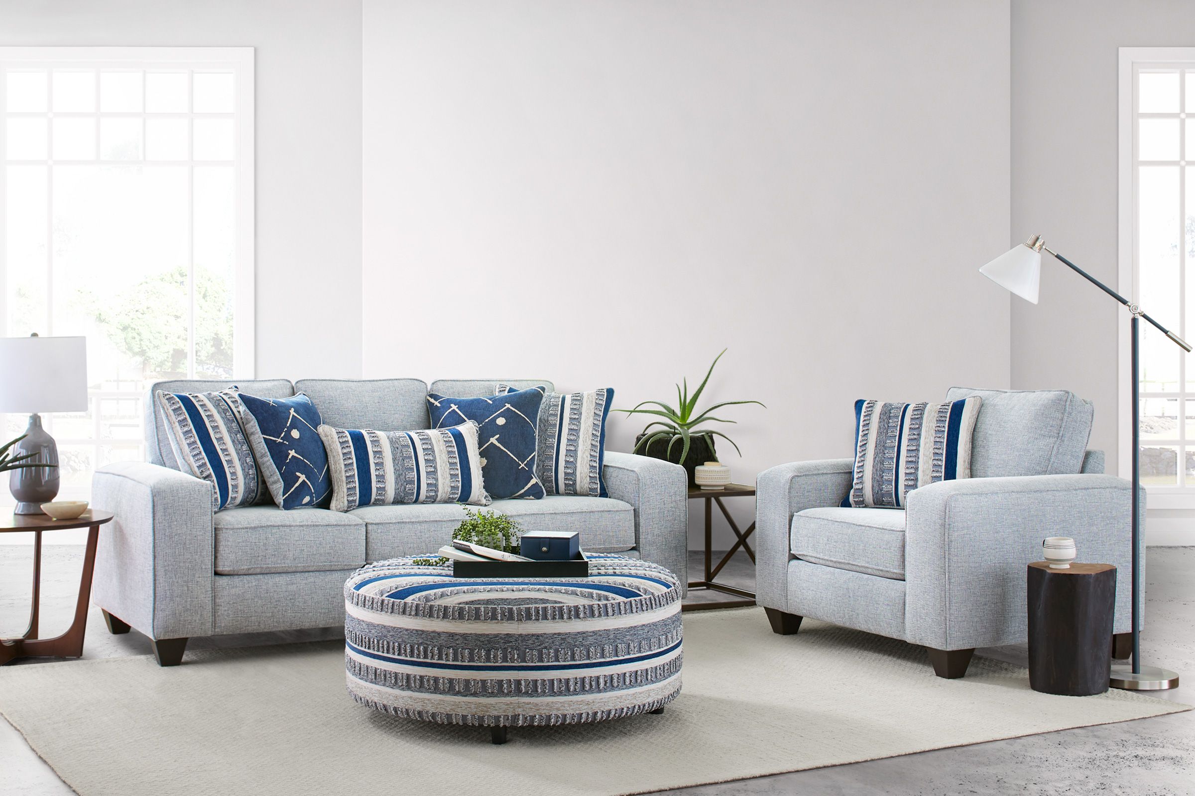 Aria Indigo Sofa