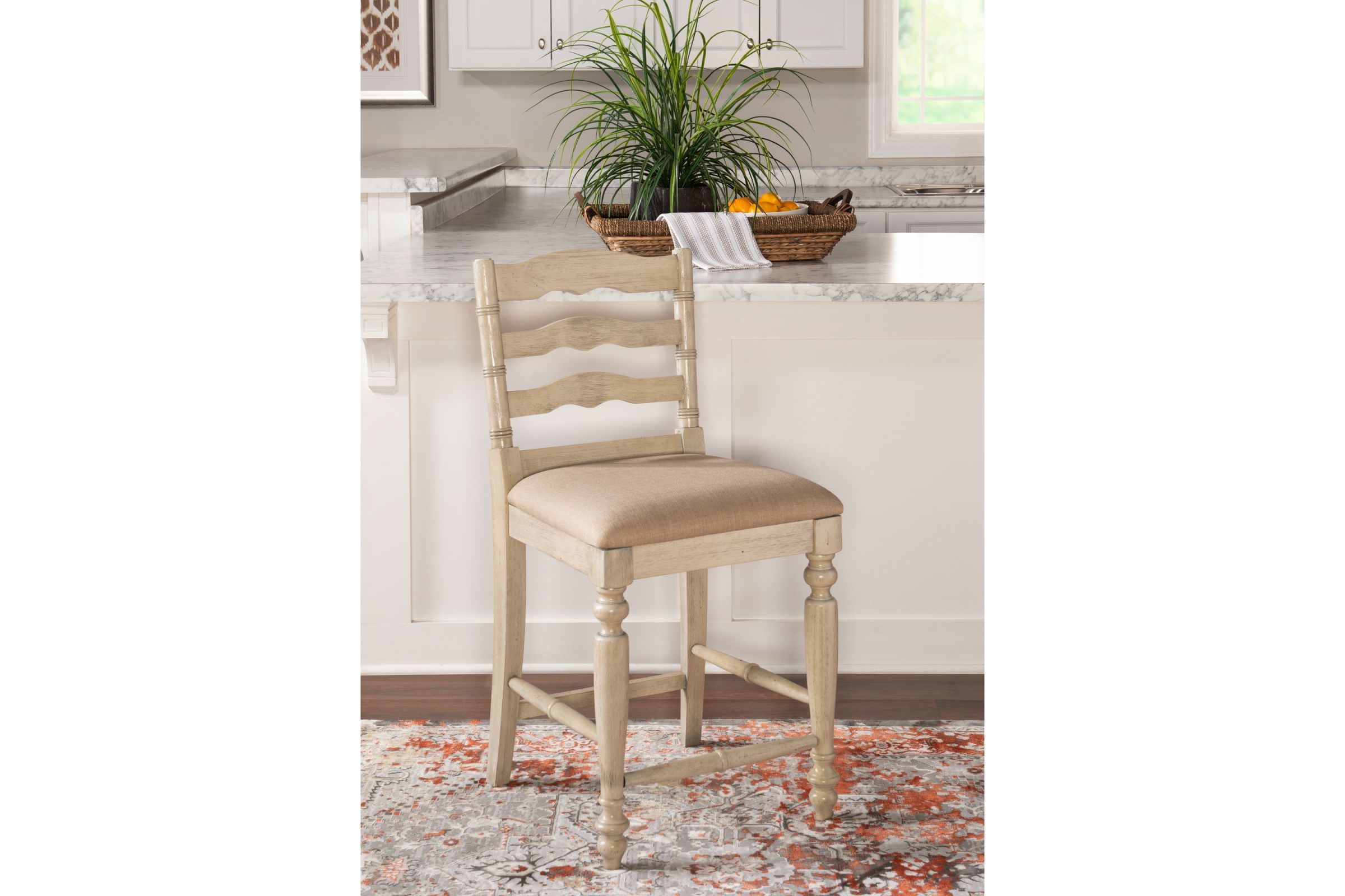 Marino White Wash Counter Stool